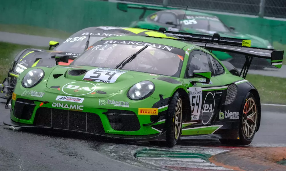 Blancpain GT ပွဲဦးထွက်တွင် Dinamic Porsche သည် Monza တွင် အနိုင်ရသည်။