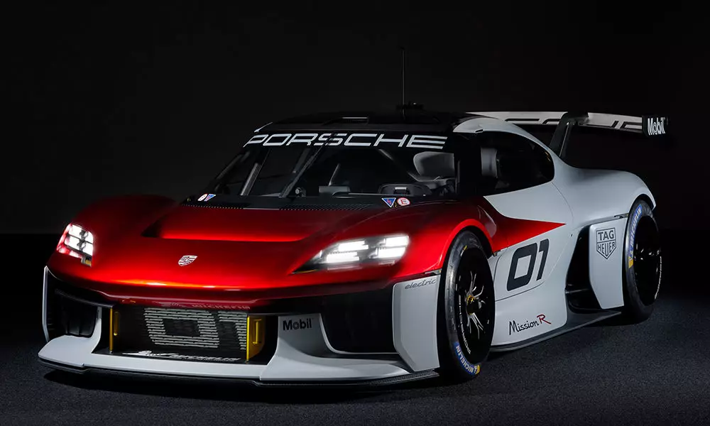 Porsche konsepta Mission R All-Electric eşkere dike